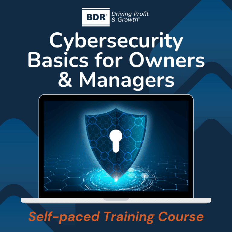 Cyber Security Basics For Owners And Managers | BDR